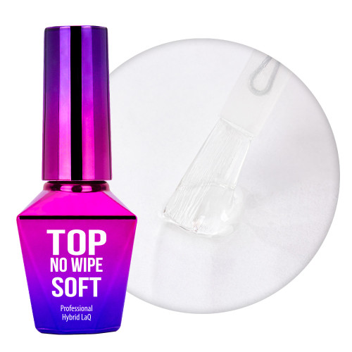 Top Soft no wipe bez przemywania MollyLac clear HEMA/Di-HEMA Free 10g